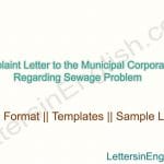 Complaint Letter to Municipal Corporation Complaining About Garbage ...