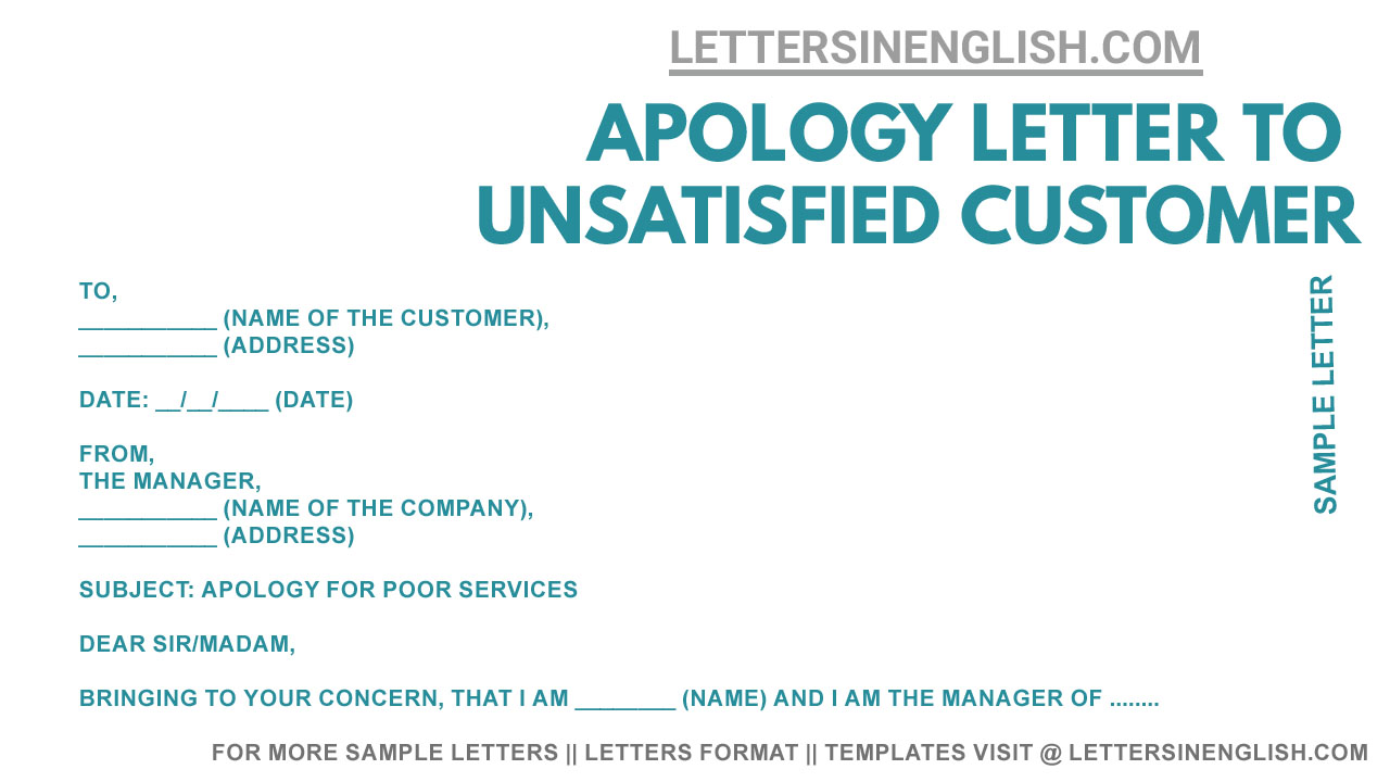 Apology Letter To Unsatisfied Customer How To Write A Letter Of apology-letter-to-unsatisfied-customer-how-to-write-a-letter-of