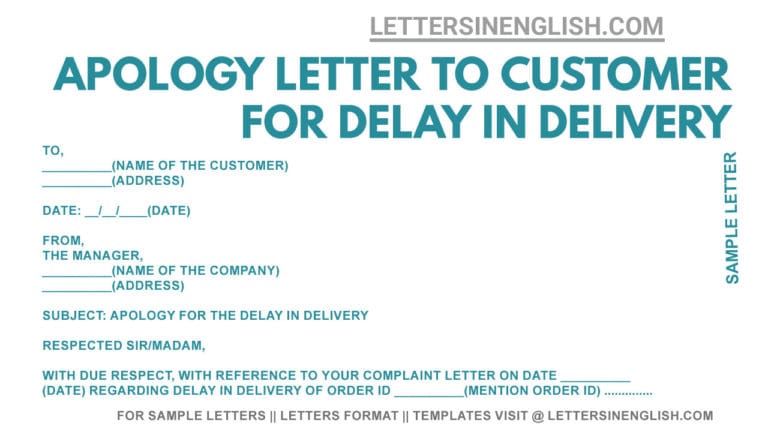 Apology Letter For Delay In Payment Sample Letter Apologizing For 