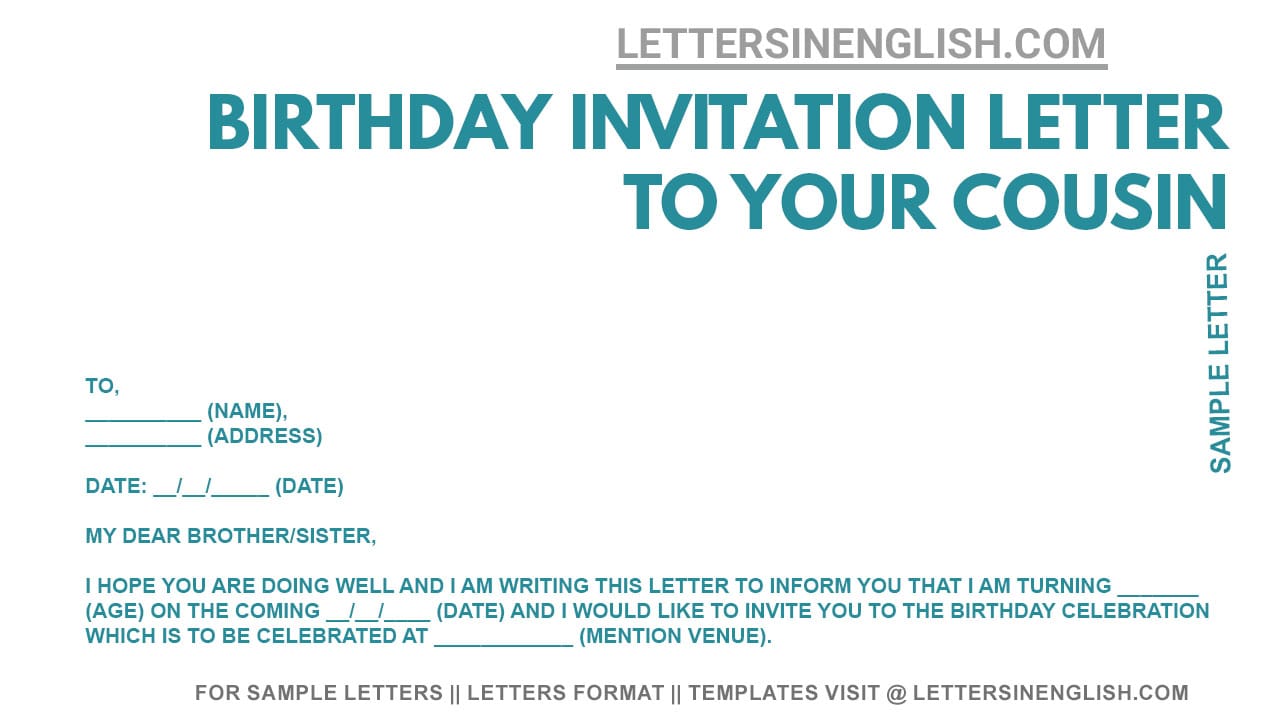 Birthday Invitation Letter To Friend Sample Invitation Letter To Birthday Invitation Letter To Friend Sample Invitation Letter To