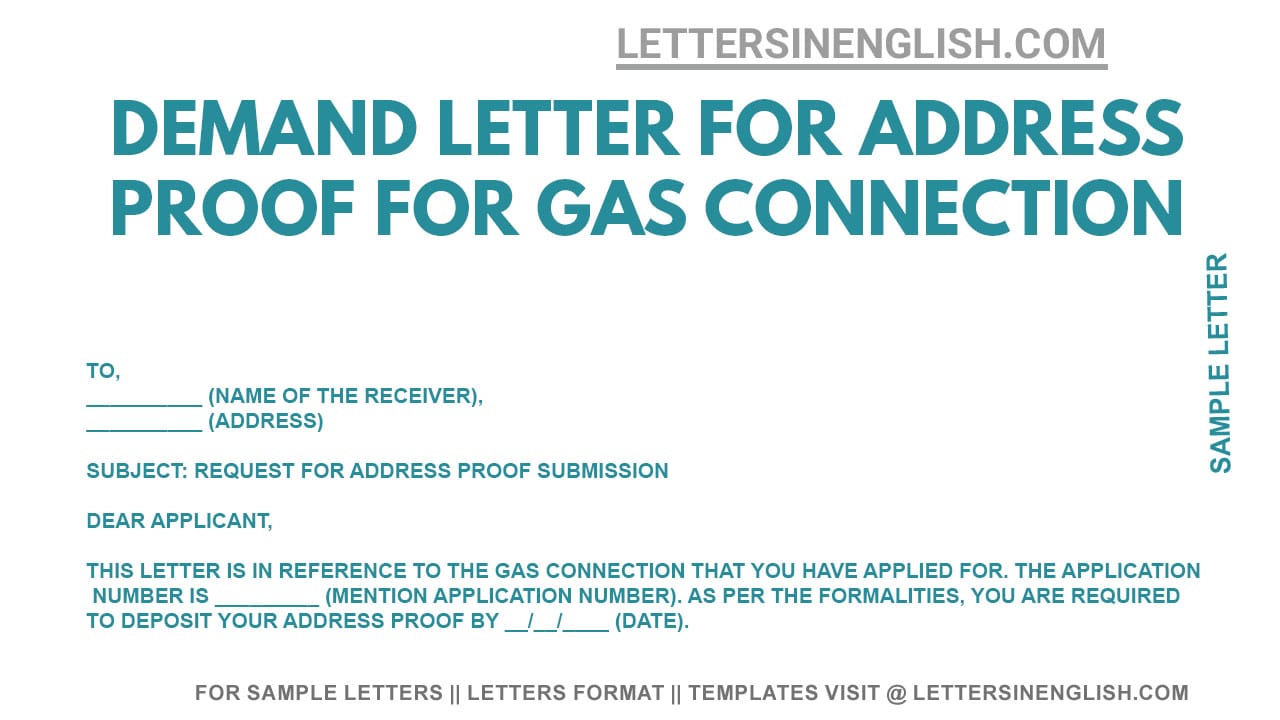 Demand Letter For Address Proof For Gas Connection Sample Letter demand-letter-for-address-proof-for-gas-connection-sample-letter