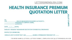 Health Insurance Claim Application Letter - Sample Application Letter ...