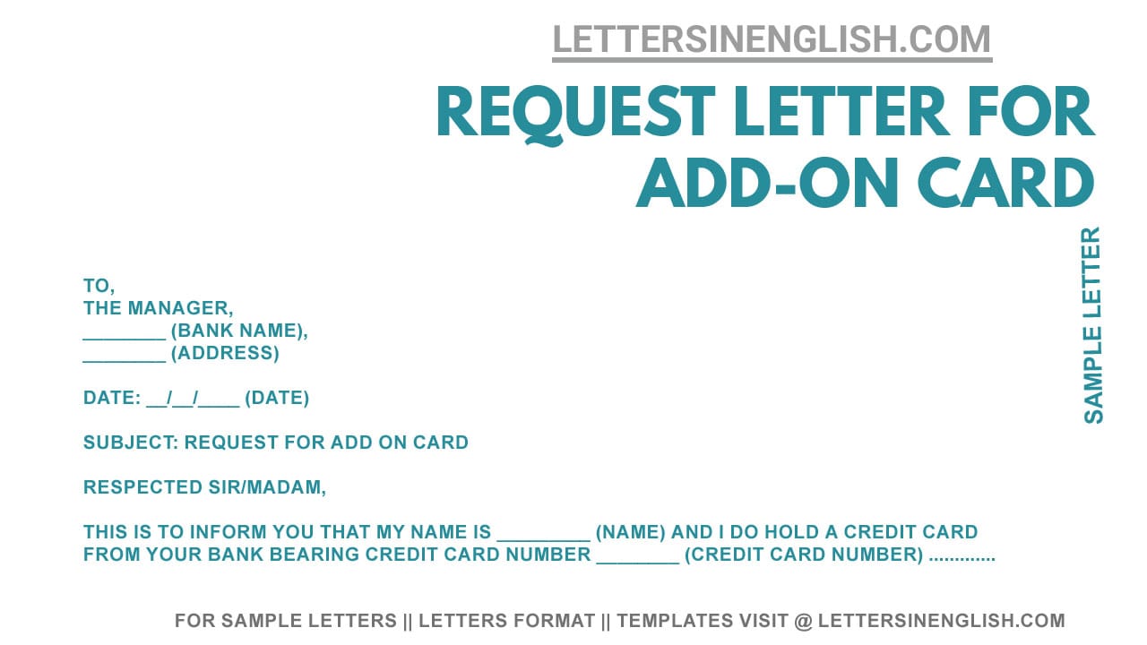 How To Write A Request Letter For Id Card - Design Talk
