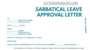 Leave Approval Letter - Sample Permission Granted Letter for Leave from ...