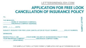 Request letter for Change of Insurance Agent - Sample Letter to ...